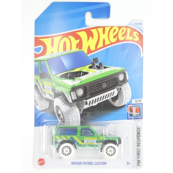 Hot Wheels☆ホットウィール 2024 34/250 HW FIRST RESPONSE  NASSAN PATROL CUSTOMブリスターやパッケージに折れやスレ、傷みのある場合があります。量産品のため、商品に個体差や初期傷、ス...
