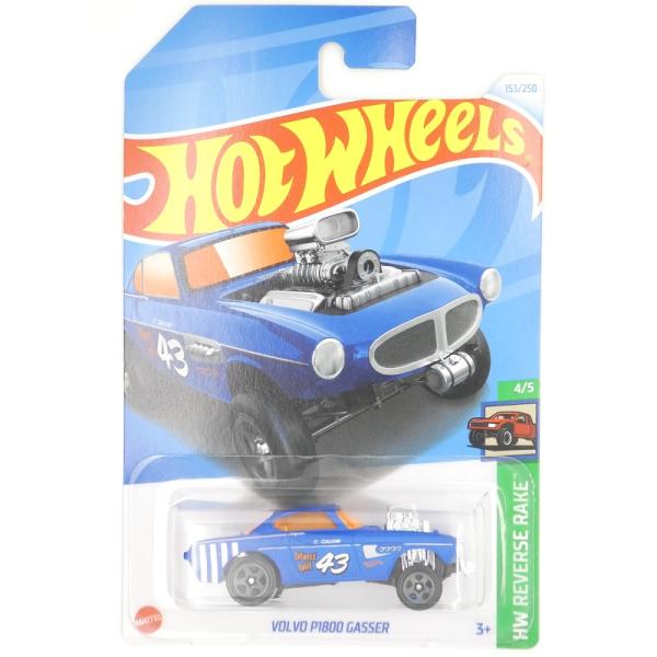 Hot Wheels☆ホットウィール 2024 153/250 HW REVERSE RAKE  VOLVO P1800 GASSERブリスターやパッケージに折れやスレ、傷みのある場合があります。量産品のため、商品に個体差や初期傷、スレなど...
