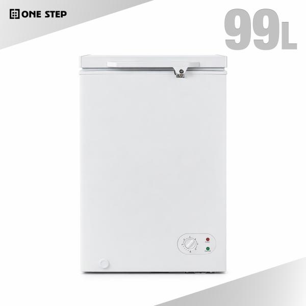 冷凍庫 上開き冷凍庫 99L 大容量 温度調整 冷蔵切り替え可能 コンパクト スリム 節電 省エネ 静音 バスケット付 鍵付き 直冷式 フリーザー メーカー保証1年セカンド冷凍庫 冷凍ストッカー 冷蔵庫 1ドア ホワイト 白 冷凍ストック ...