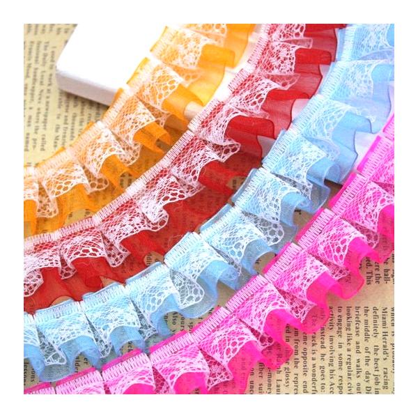 帽子や、お洋服、小物のワンポイント、スカートやドレスの裾の装飾、お子さまの発表会衣装や、ハロウィンのコスプレなどにもおすすめです。品番：CC000幅：画像参照長さ：50cm素材：ポリエステル50cm単位にてご注文頂けます。0.5m→数量11...