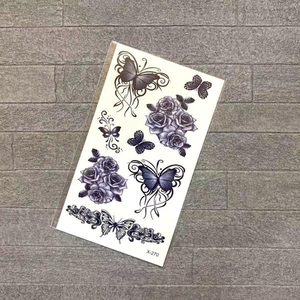 防水タトゥーシールです。■商品使用目的ファッション　ライブ　ハロウイン　クリスマス　コスメ　コスプレ小物■商品仕様品番：X-270台紙サイズ：約6cm x10.5cm■注文及び発送環境負荷軽減のために、簡易包装を開始しました。