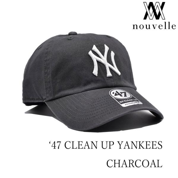 '47 フォーティセブン から展開する「CLEAN UP」。フロントにはチームロゴ、左サイドには47ロゴを刺繍。アジャスターにてサイズ調整可能。