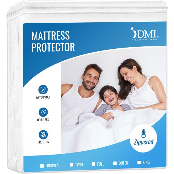 商品名: Twin Zippered プラスチックマットレスプロテクター ホームベッド用 海外直送 DMI Waterproof Mattress Protector and Mattress Cover, Soft, Encased Zi...