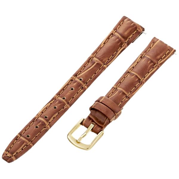 商品名: hadley-romaレディースlsl135rr-120タン12 mm Alligator Grain Leather WatchStrap Hadley-Roma Women's LSL135RR-120 12mm Tan Al...