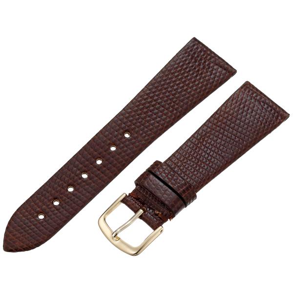 商品名: Hadley-Roma (ハドリー・ローマ) メンズ MSM700SB-200 20mm ショート ブラウン 本革 トカゲ革 腕時計ストラップ Hadley-Roma Men's MSM700SB-200 20mm Short B...