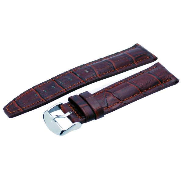 商品名: Rev # ital324ブラウン24 mm alligator-embossed本革時計バンド Rev #ITAL324 Brown 24mm Alligator-Embossed Genuine Leather Watch B...