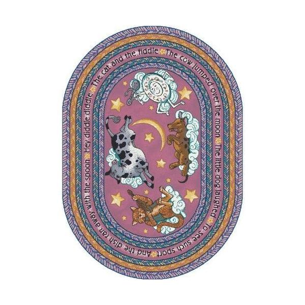 商品名:  Joy Carpets 1474CC-03 Hey Diddle Diddle Pink 5 ft.4 in. x 7 ft.8 in. Oval 100 Pct. STAINMASTER Nylon Machine Tufte...