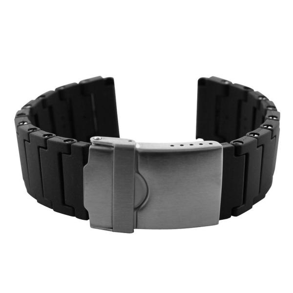 商品名: 交換用ブラックポリウレタンリンクブレスレットバンド22 mm luminox 3000 and 3900シリーズWatches Replacement Black Polyurethane Link Bracelet Band 2...