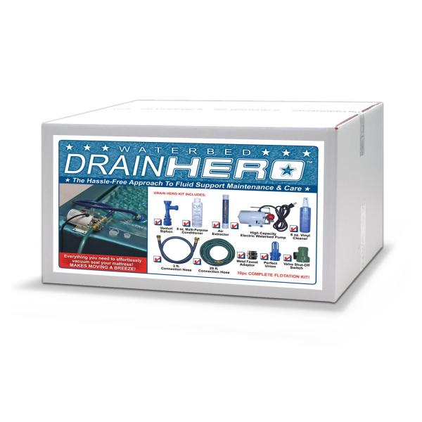 商品名: ドレインヒーロー ウォーターベッドフローティングマットレス用コンプリート排水キット Innomax Waterbed Drain Hero Complete Drain Kit for King Waterbed Mattress...