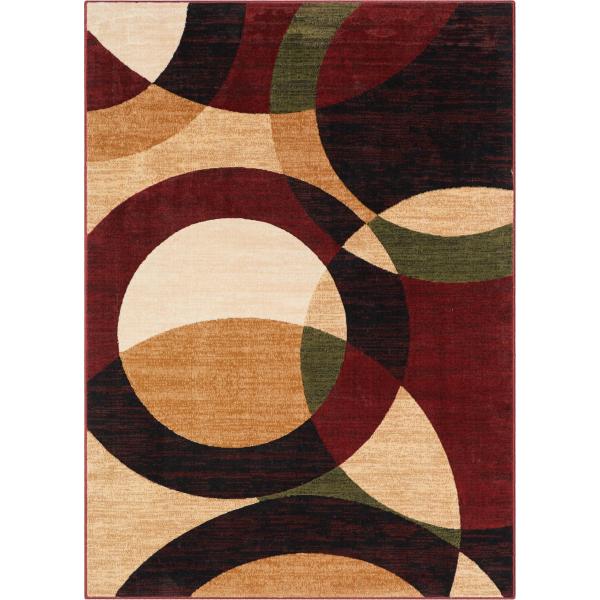 商品名: よく織られたDulcetビンゴレッドモダン幾何学エリアラグ3'3 '' X 5 ' Well Woven Dulcet Bingo Red Modern Geometric Area Rug (3'11" x 5'3")ブランド:...