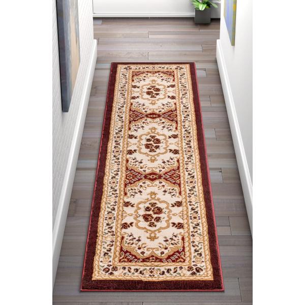 商品名:  Well Woven Dulcet Versaille Red Traditional Area Rug 2' X 7'3" Runnerブランド: Well Woven商品サイズ: 2' x 7' (Rectangular)高...
