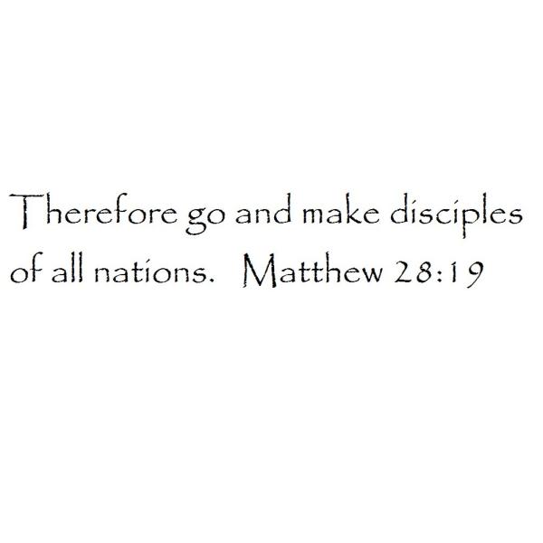 商品名: Tapestry Of Truth - Matthew 28:19 - Wall and home scripture, lettering, quotes, images, stickers, decals, art, and ...