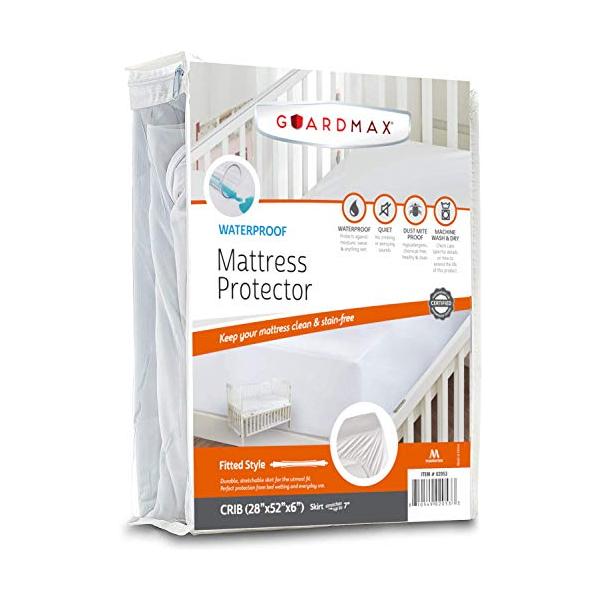 商品名:  Guardmax Terry Cotton Crib Size Mattress Protector - Waterproof &amp; Dust Mite Proof Mattress Cover with Stretcha...