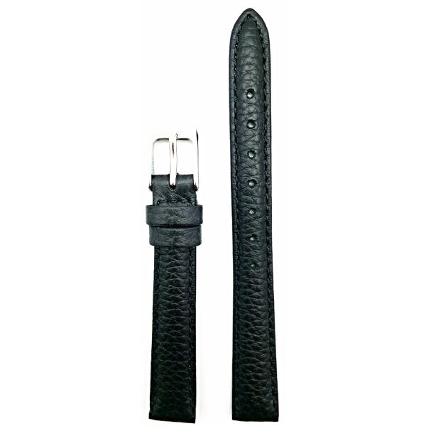 商品名: NewlifeブラックマットShrunken Grained Leather、軽くパッド、12 mm NewLife 12mm Black Genuine Leather Watchband | Matte, Buffalo Sh...