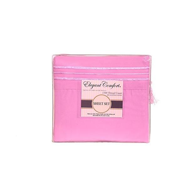 商品名: Elegant Comfort 綿1800スレッド数 しわ防止 ? エジプト品質 ウルトラソフト 豪華な4ピースベッドシーツセット 深いマチ幅最大16 cm フルサイズー多くの色 Twin/Twin XL COMIN16JU008...