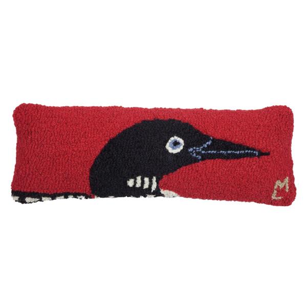 商品名: Chandler 4コーナーLoon 8 " x24 "枕 Chandler 4 Corners Artist-Designed Loon Hand-Hooked Wool Decorative Throw Pillow (8 i...