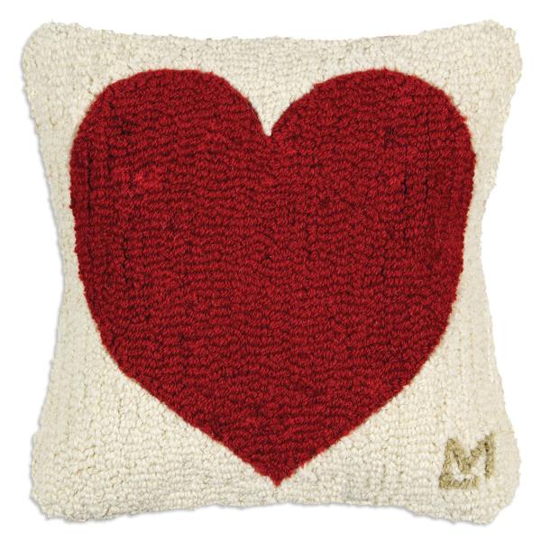 商品名: Chandler 4コーナーハート14 "枕 Chandler 4 Corners Artist-Designed Red Heart Hand-Hooked Wool Decorative Throw Pillow (14 in...