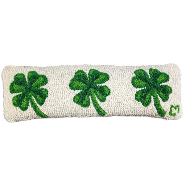 商品名: Chandler 4コーナー4リーフクローバー8 " x24 " Hooked枕 Chandler 4 Corners Artist-Designed 4 Leaf Clover Hand-Hooked Wool Decorati...