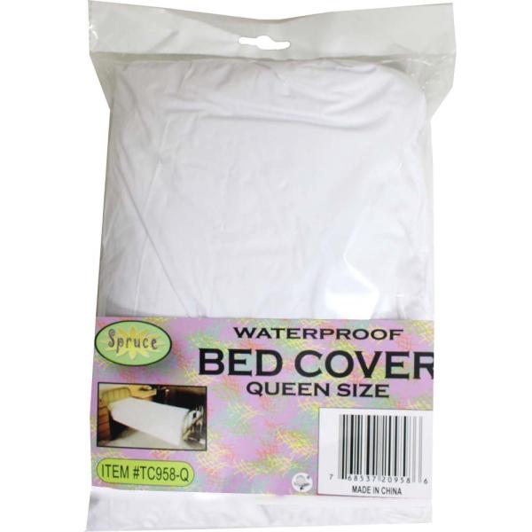 商品名: Waterproof Vinyl Bed Cover - Queen Size (Spruce: TC-58530) IMPASSE Waterproof Vinyl Bed Cover | Queen Size | Durabl...