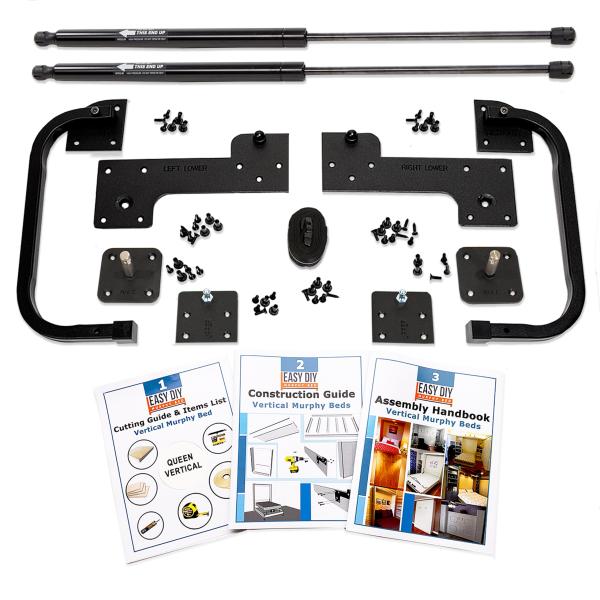 商品名: クイーンサイズDIYマーフィーベッドハードウェアキット ? 省スペースのための垂直壁ベッド - 予算にやさしいDIYセットアップ - 米国製 - 隠れるデザイン - マーフィーベッドクイーンハードウェア付き - ベッドリフトメカニ...