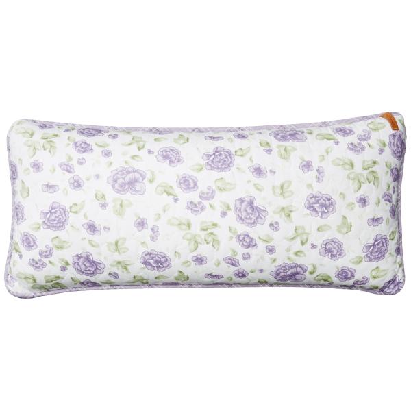 商品名: Donna Sharp ラベンダーローズ(長方形) 装飾枕 11インチ x 22インチ ラベンダー/ホワイト/グリーン Donna Sharp Contemporary Decorative Throw Pillow with L...