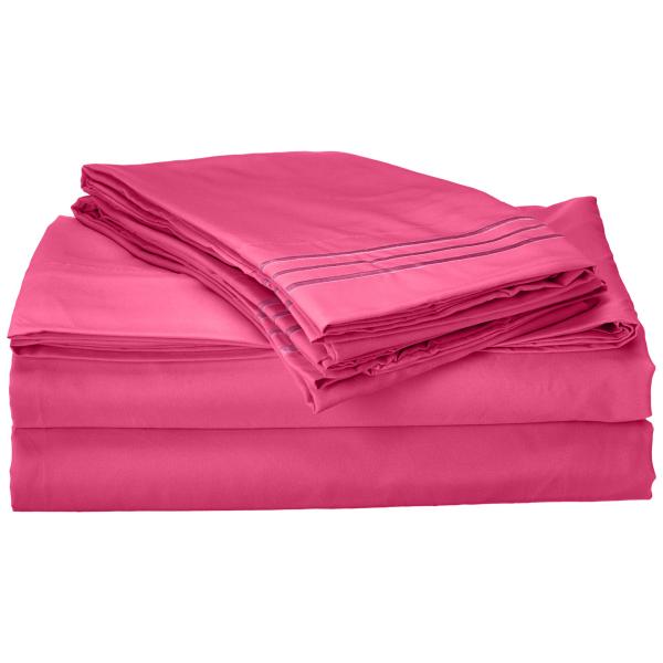 商品名: MattRest ラグジュアリーシルキーソフト1800シリーズ プレミアムコレクション ? しわ防止 ベッドシーツ4点セット 最大16インチの深いポケット クイーンピンク MattRest Luxury Silky-Soft 18...