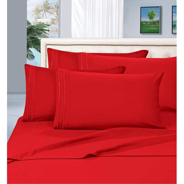 商品名:  MattRest Luxury Silky-Soft 1800 Series Premium Collection - Wrinkle-Free 4-Piece Bed Sheet Set, Deep Pocket up to ...