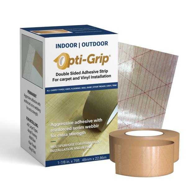 商品名: Optimum Technologies (オプティマムテクノロジーズ) 両面テープ プロフェッショナル 高耐久 両面テープ ライフタイム インダストリアル ラグテープ カーペットのエリアラグ用 特許取得技術 アメリカ製 1.9イ...