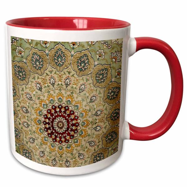 商品名:  3dRose Turkey, Kusadasi. Turkish carpet workshop - AS37 CMI0770 - Cindy Miller Hopkins 11oz Two-Tone Red Mugブランド: ...