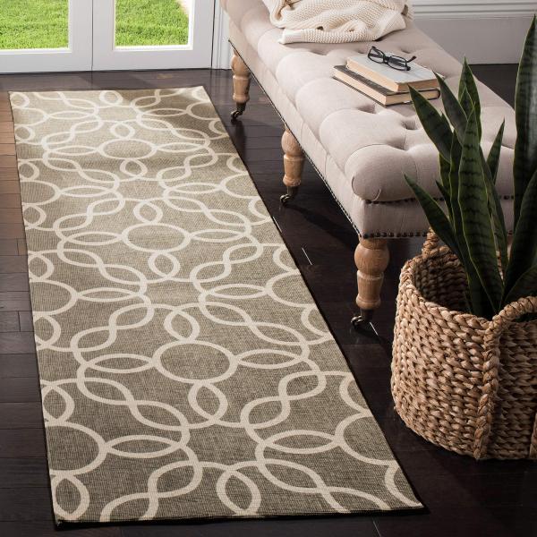 商品名:  SAFAVIEH Cedar Brook Collection Runner Rug - 2'3" x 8', Grey &amp; Ivory, Handmade Jute, Ideal for High Traffic Ar...