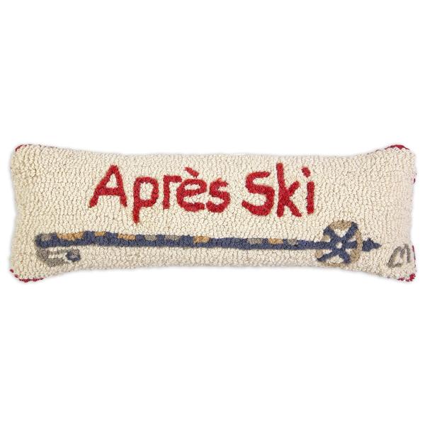 商品名:  Chandler 4 Corners Artist-Designed Apres Ski Pole Hand-Hooked Wool Decorative Throw Pillow (8 in x 24 in) Ski Pill...