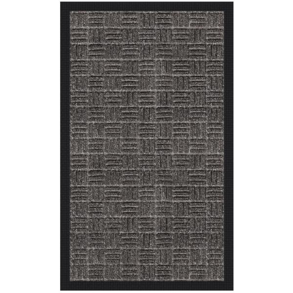 商品名: Ottomanson Rubber Door Mat Doormat, 18" x 30", Charcoal Ottomanson Scraper Doormat ? Indoor Outdoor Entry Rug with ...