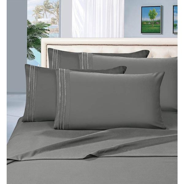 商品名:  MattRest Luxury Silky-Soft 1800 Series Premium Collection - Wrinkle-Free 5-Piece Bed Sheet Set, Deep Pocket up to ...