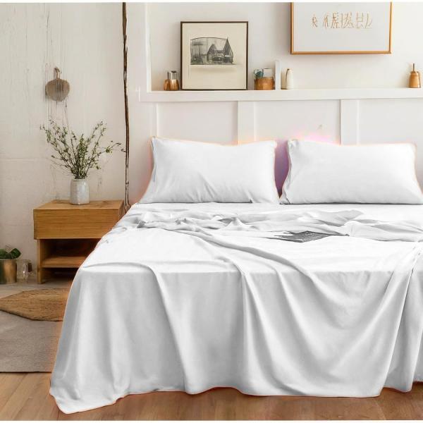 商品名: Tacheカラフルクラウドホワイトベッドシートセット Twin X-Large ホワイト 505-CW-BSS-TwinXL Tache 3 Piece Super Soft Colorful Cloud White Bed Sh...