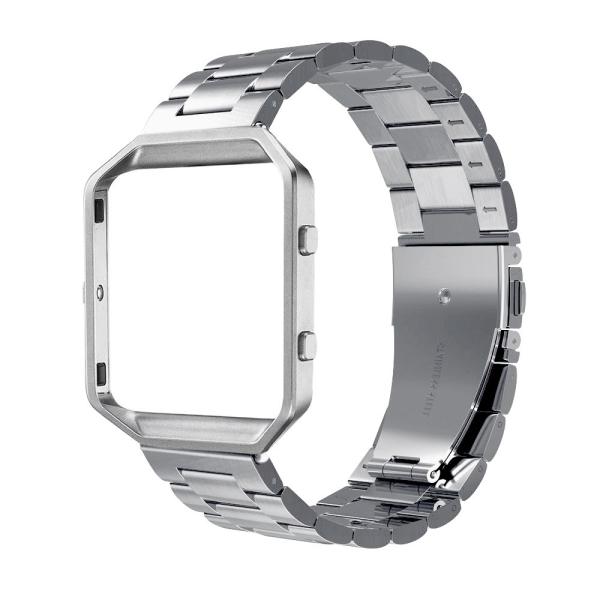 商品名:  Simpeak Women Men Stainless Steel Band Strap with Stailess Steel Frame Compatible with Fitbit Blaze, Match Link Re...
