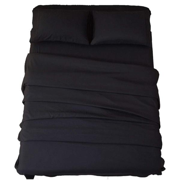 商品名: SONORO KATE (ソノロ・ケート) ベッドシーツセット スーパーソフト マイクロファイバー 1800スレッドカウント 高級エジプト製シーツ 18インチ 深いポケット しわ防止 低刺激性 4点 ツイン/ツインXL/フル/クイ...