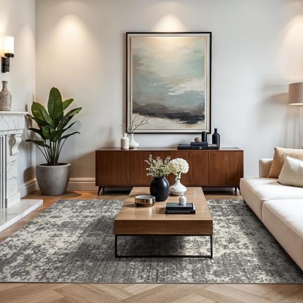 商品名: nuLOOM Contemporary Misty Shades Runner Rug, 2' 5" x 9' 5", Grey nuLOOM Deedra Modern Abstract Area Rug - 2x3 Accen...