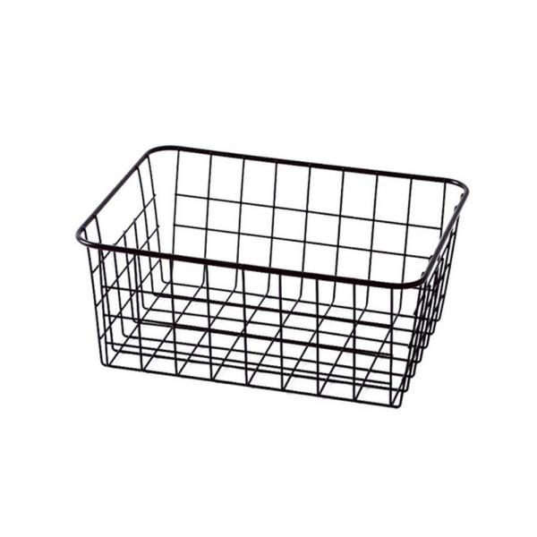 商品名: 頑丈な小さなワイヤストレージバスケットwithキッチン食品パントリー・ペーパーホームオフィスデスクシェルフバスルームランドリールームシェルフ寝室ベッドルーム Sturdy Small Wire Storage Basket wit...