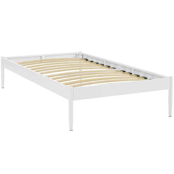 商品名:  Modern Contemporary Urban Design Bedroom Twin Size Platform Bed Frame, White, Metal Steelブランド: America Luxury - Be...