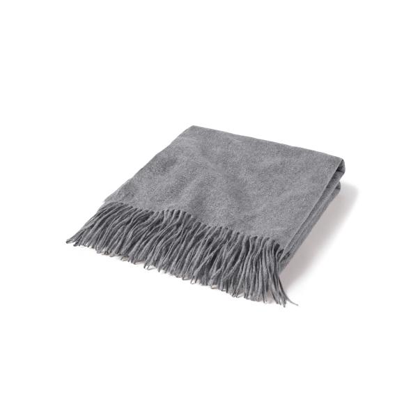 商品名: [State Cashmere] 100% 天然カシミア へり付きスローブランケット - 60" x 50"、究極の柔らかさ、肌触り ホリデーギフト State Cashmere Home Throw Blanket with D...
