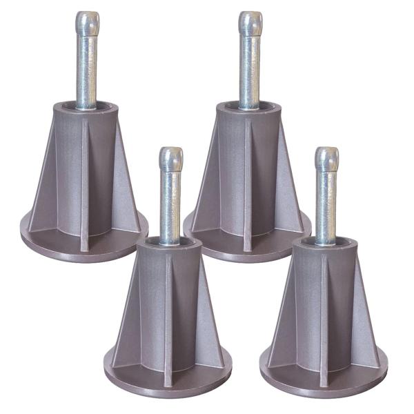 商品名: Home's Place ベッドフレーム足交換、ベッドフレーム用の頑丈な足、ステムベッドフレーム脚 ソケットスリーブ付き ホイールを交換して床を保護します ほとんどのベッドフレームに適合 4個セット Home's Place St...