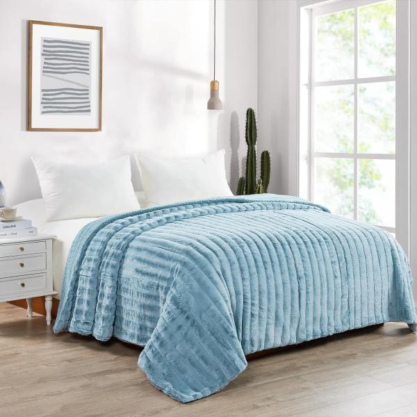 商品名: Home Soft Things Serenta スーパーミンクブランケット シェルパ裏地 118インチ x 95インチ Aroan Home Soft Things Super Mink Faux Fur Throw Blank...