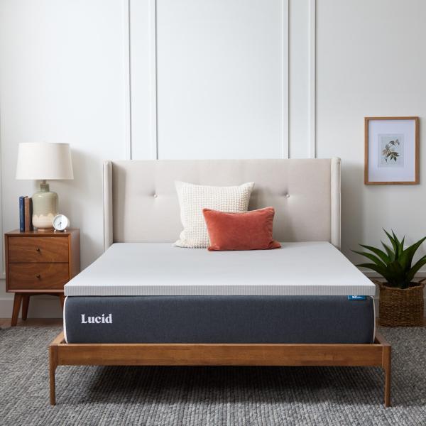 商品名: Lucid 2インチ 竹炭 低反発マットレストッパー - クイーン Lucid 2 Inch Bamboo Charcoal Infused Memory Foam Mattress Topper - Queen Size ? M...