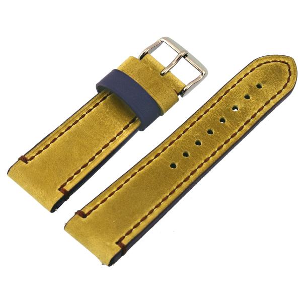 商品名:  REV Genuine Crazy Horse Dual Color Leather Strap Watch Replacement Band - Leaf Green/Purple 18mm, 20mm, 22mm or 24...