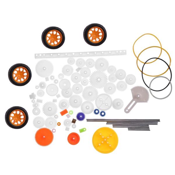 商品名:  Walfront 78Pcs Motor Gears Kits Plastic Spindle Gear Set Gear Packages Robot Gear Pulley Shaft Belt Assembly for R...