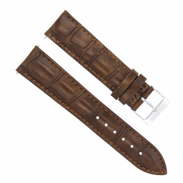 商品名: 22 mm GenuineレザーWathバンドストラップfor Guessライトブラウン Ewatchparts 22mm Genuine Leather Watch Band Strap Compatible With Gues...