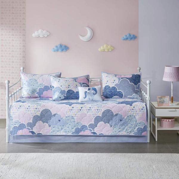 商品名: Urban Habitat???????6 Piece Daybed??? Daybed ??? Intelligent Design Kids Cloud Daybed Cover Vibrant Fun and Playful...