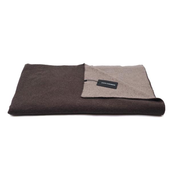 商品名: [State Cashmere] 100%カシミヤ 混色 ひざ掛けブランケット 50X60インチ State Cashmere Reversible Throw Blanket - Ultra Soft Accent Blanke...