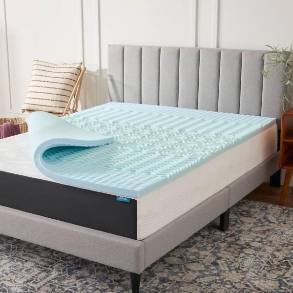 商品名:  LUCID 2 Inch Zoned Gel Memory Foam Mattress Topper, Kingブランド: LUCID商品サイズ: King高さ: 58cm横幅: 28cm奥行: 28cm重量: 5120g商品番...