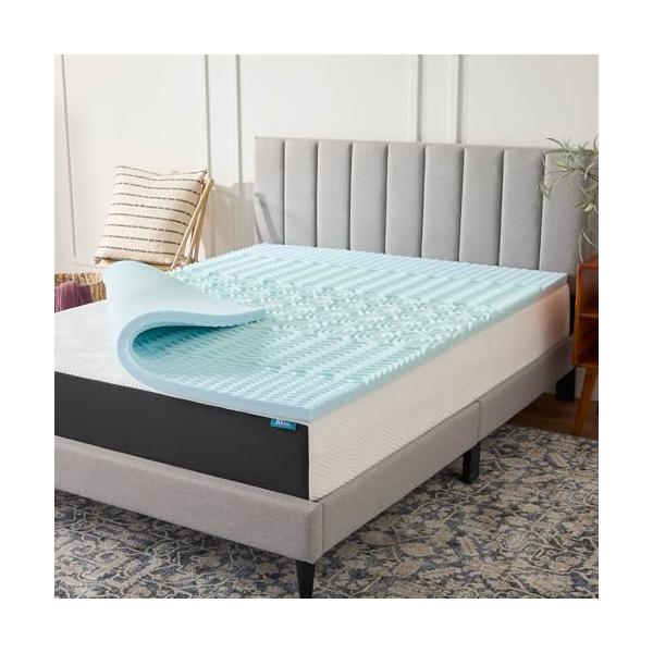 商品名: LUCID 2インチ5ゾーンジェル低反発マットレストッパー - クイーン LUCID 2 Inch Zoned Gel Memory Foam Mattress Topper, Queenブランド: Lucid商品サイズ: Que...